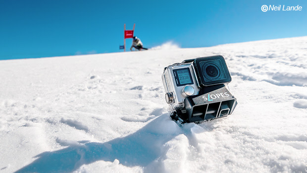 SLOPES Black, Instant Stand for GoPro in housing | Indiegogo