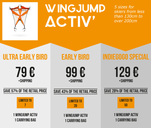 Wingjump, the World's First wings for skiing | Indiegogo