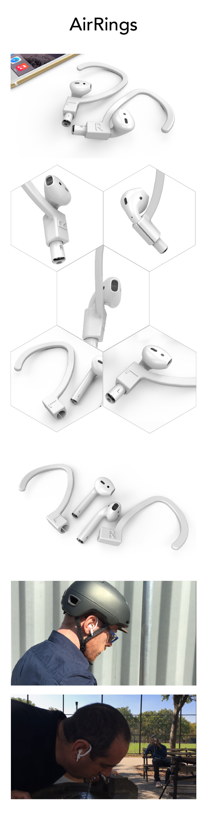 AirRings: Wear your iPhone AirPods Comfortably | Indiegogo