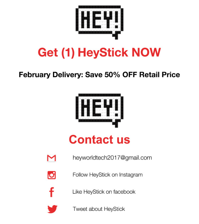 Hey Stick: The World's Smallest Selfie Stick | Indiegogo