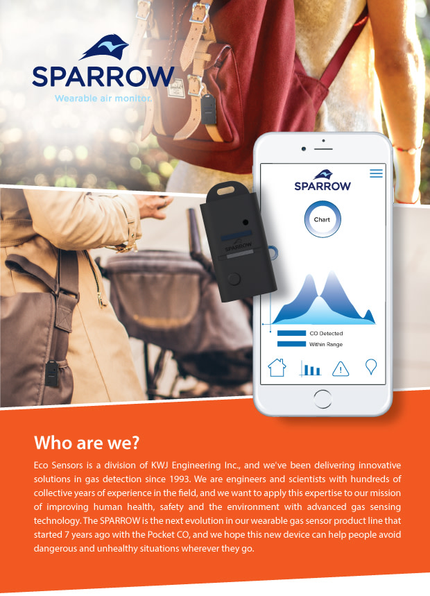 SPARROW wearable air monitor by ECO Sensors | Indiegogo