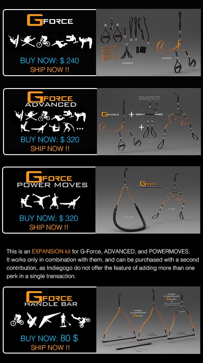 G-FORCE: Action Sports Training System | Indiegogo