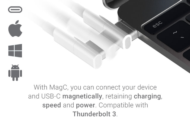 MagC: Stylish Upgrade for USB-C, Resurrect MagSafe | Indiegogo