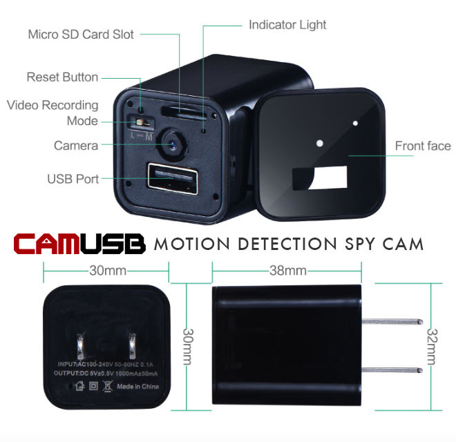 CAM USB Hidden Surveillance Camera in USB Charger | Indiegogo