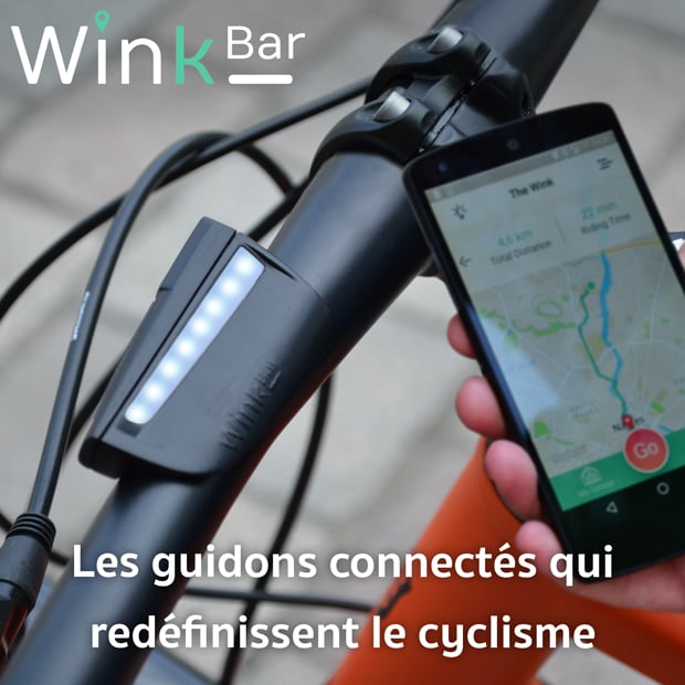 Wink Bar - Make any bike smart -Le guidon connecté | Indiegogo