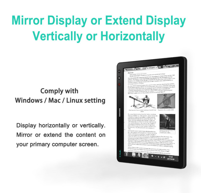E-ink Monitor with HDMI-Paperlike Pro | Indiegogo
