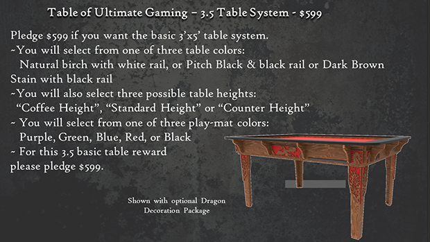 Table of Ultimate Gaming: World's #1 Gaming System | Indiegogo