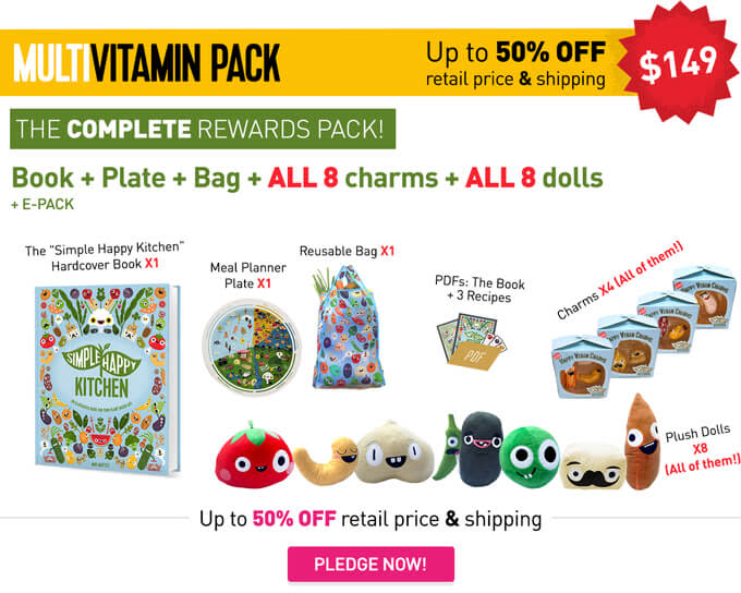 Simple Happy Kitchen Illustrated Plant Based Guide | Indiegogo