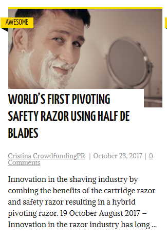 Broman : The only razor you'll ever need! | Indiegogo