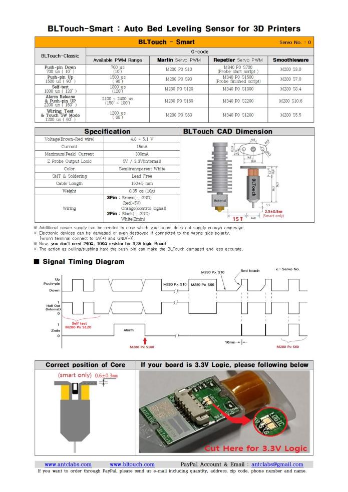 BLTouch : Auto Bed Leveling Sensor for 3D Printers | Indiegogo