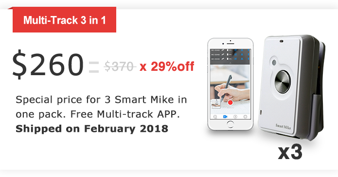 Smart Mike-Wireless Recorder for Smartphone Videos | Indiegogo