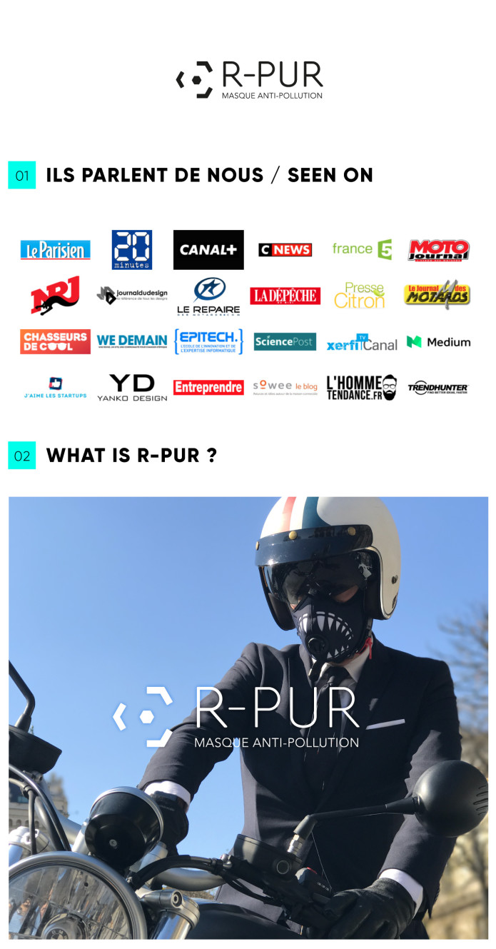 R-PUR - Most efficient anti-pollution mask | Indiegogo