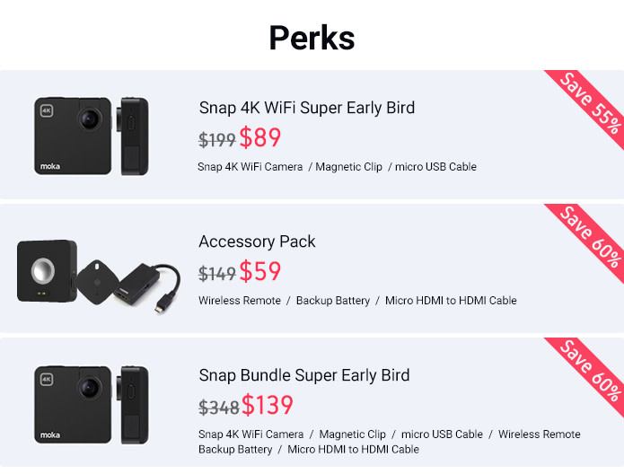 Snap: The Smallest & Affordable 4K Action Camera | Indiegogo