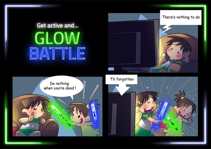 Glow Battle: A Light-Up Sword Game for Active Fun | Indiegogo