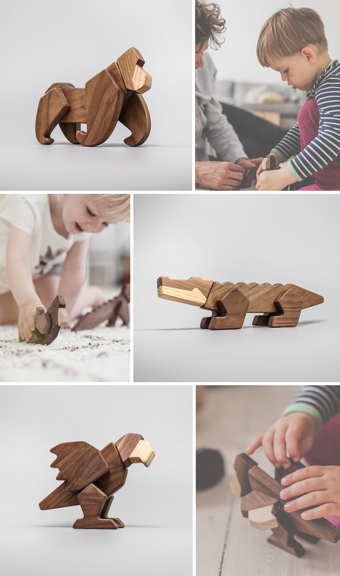FableWood - 3 Magnetic Wooden Animals! Endless Fun | Indiegogo