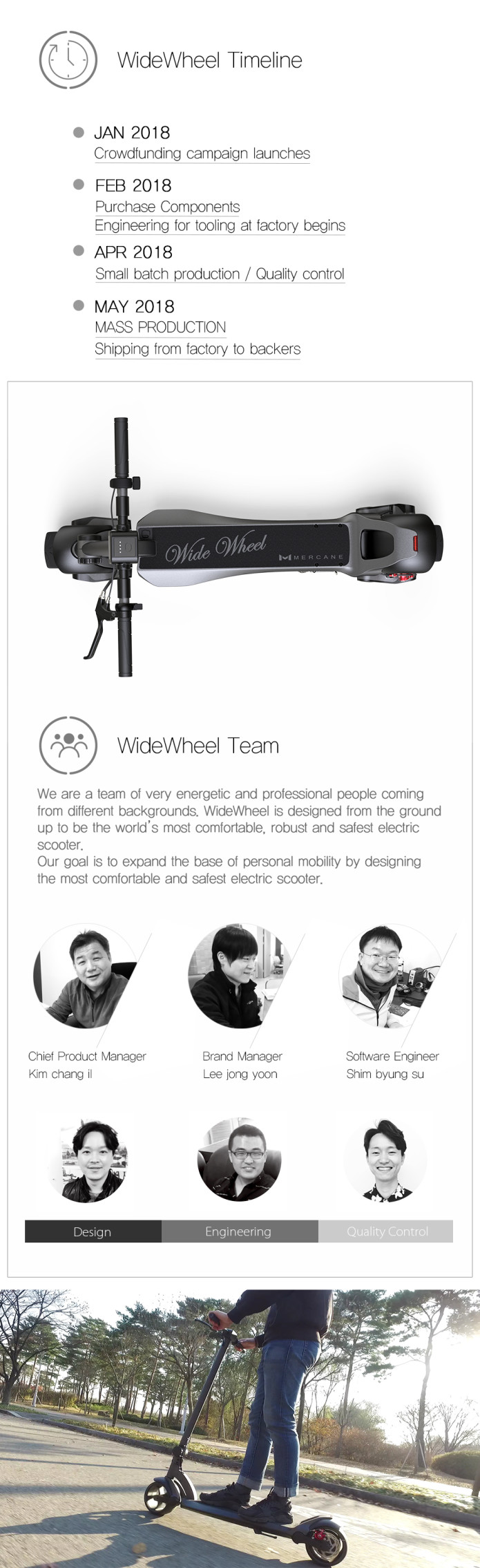 WideWheel : Most Comfortable & Stylish E-Scooter | Indiegogo