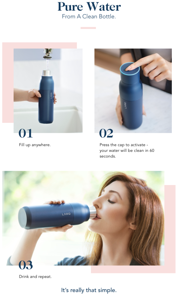 LARQ Bottle - World's First Self-Cleaning Bottle | Indiegogo