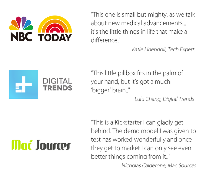 Memo Box: World's First 7-Day Smart Pill Box Set | Indiegogo