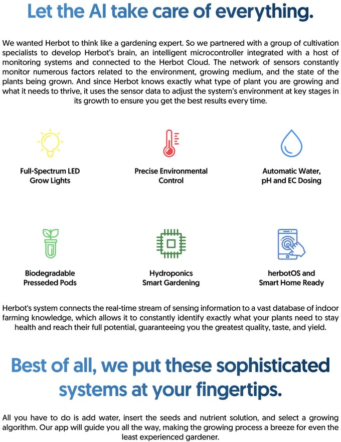 Herbot: Automatic Indoor Gardening Robot | Indiegogo