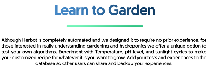 Herbot: Automatic Indoor Gardening Robot | Indiegogo