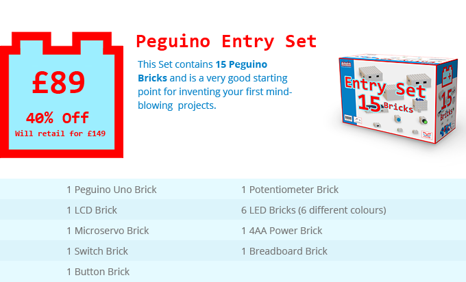 Peguino - Merge toy bricks with ArduinoTM | Indiegogo