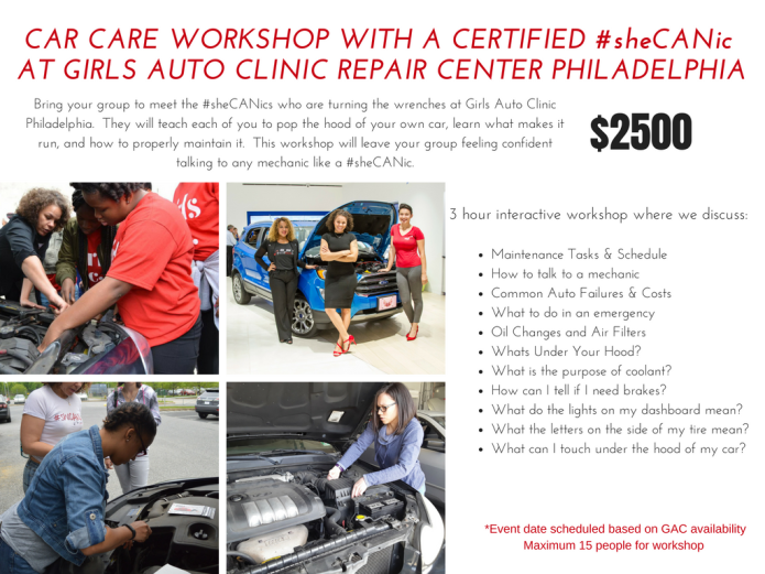 GIRLS AUTO CLINIC | Indiegogo