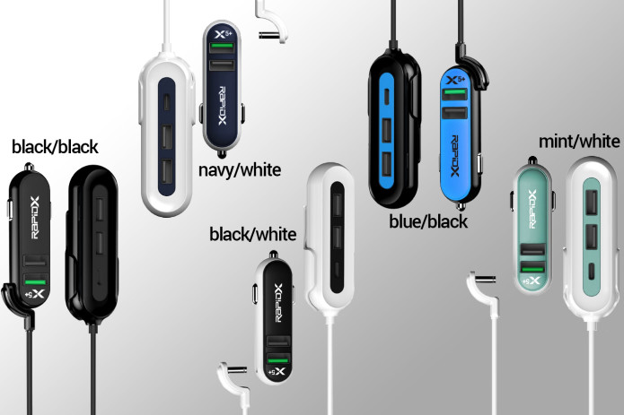 X5-Plus: Charge Up To 5 Unique Devices In Your Car | Indiegogo