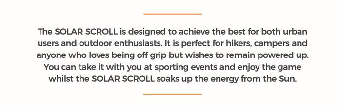SOUL Solar Scroll - The Ultimate Solar Charger | Indiegogo