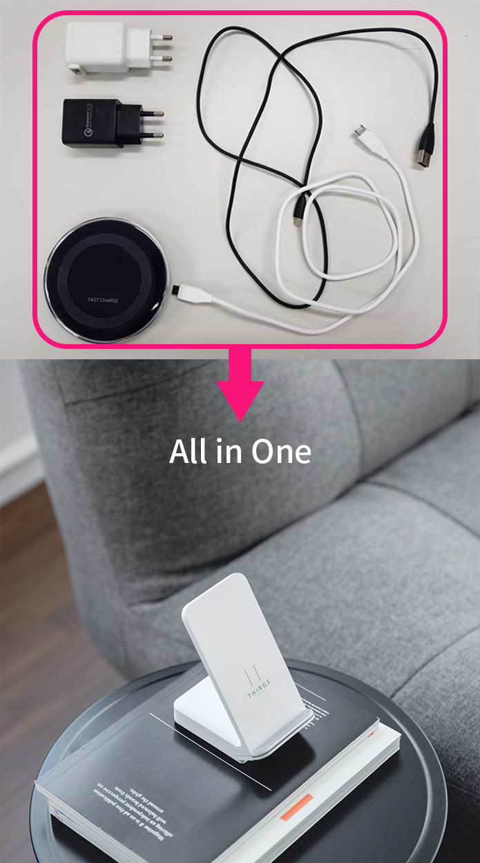 World first Retractable cable in Wireless chargers | Indiegogo