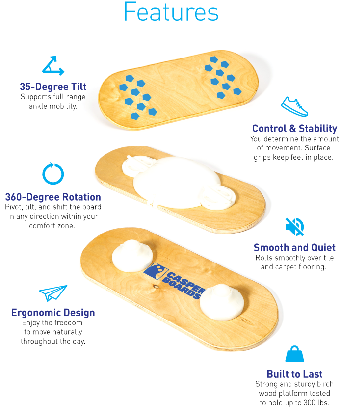 Casper Board: Burn Calories and Focus at Work | Indiegogo