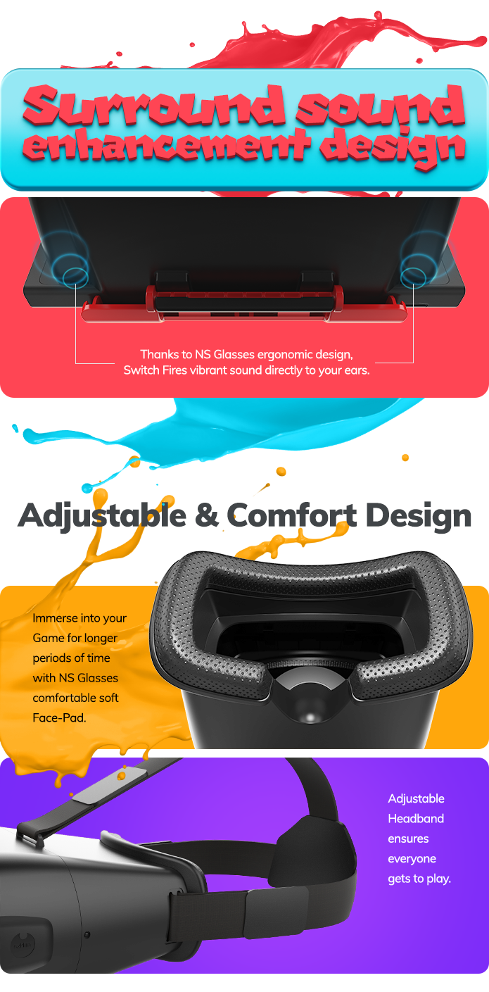 NS Glasses - First 3D Headset for Nintendo Switch | Indiegogo