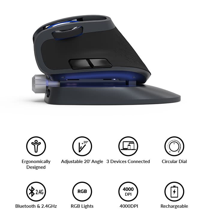 Navee - Best Ergonomic Mouse for Longterm Comfort | Indiegogo