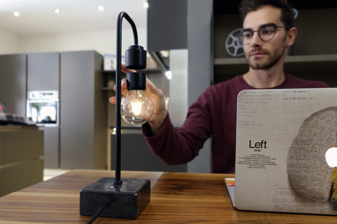 Levia - Unique levitating marble lamp | Indiegogo