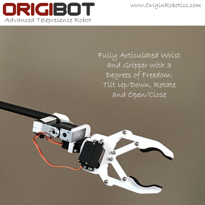 ORIGIBOT2 Telepresence Robot Platform with Gripper | Indiegogo