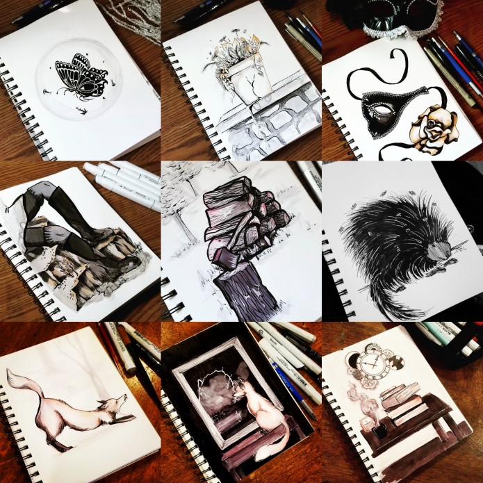 InkTober 2018 Art Book by Madelyn Janelle | Indiegogo