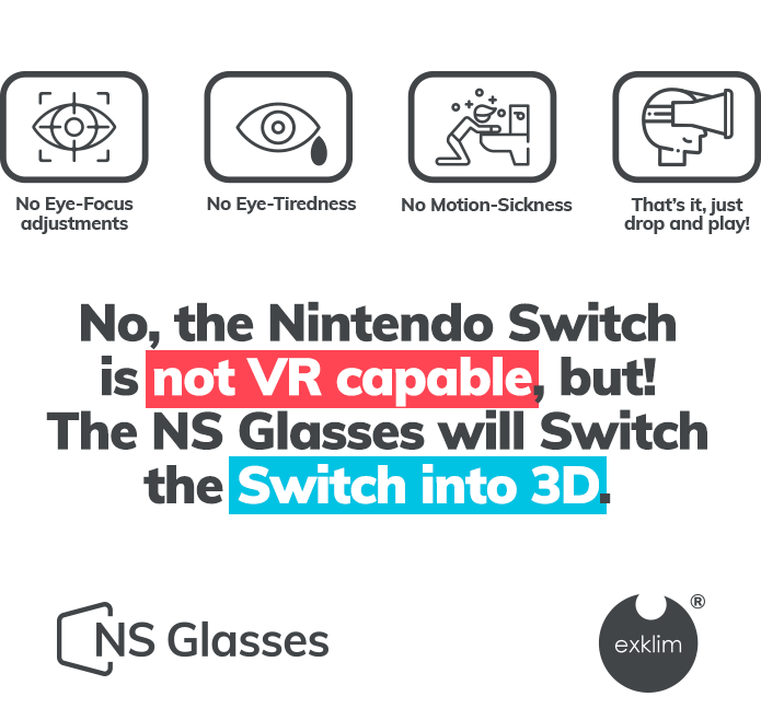 NS Glasses - First 3D Headset for Nintendo Switch | Indiegogo