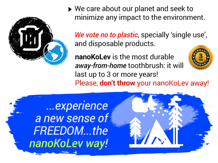 nanoKoLev: The World's Only $10 EDC Toothbrush! | Indiegogo