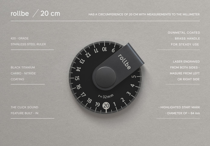 Rollbe Click - Super Compact Measuring Tool | Indiegogo