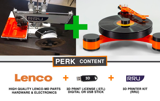 Lenco-MD: Modular, 3D Printed record player | Indiegogo
