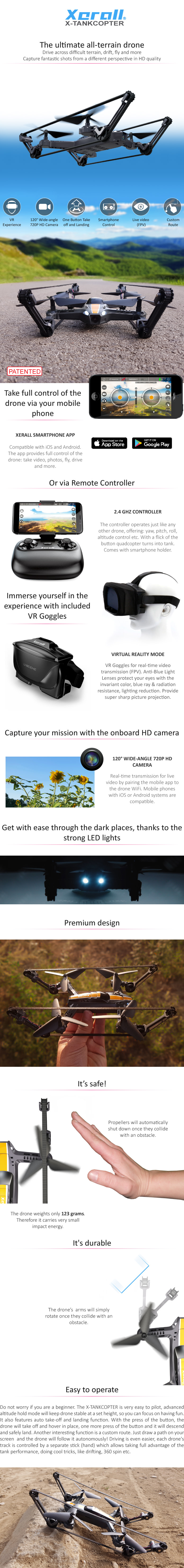 The X-TANKCOPTER: The All-terrain Drone | Indiegogo