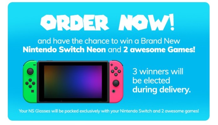 NS Glasses - First 3D Headset for Nintendo Switch | Indiegogo