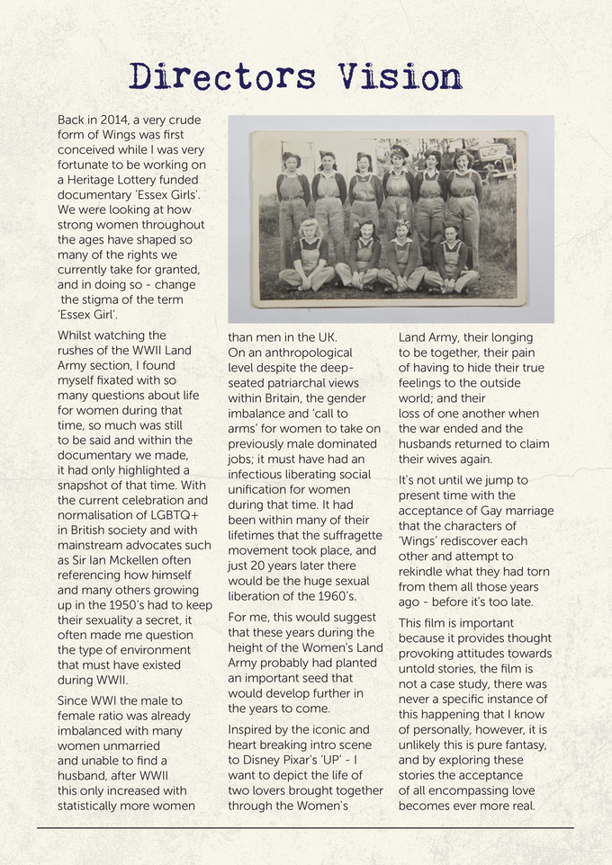 WINGS - WW2, LGBTQ Film | Indiegogo