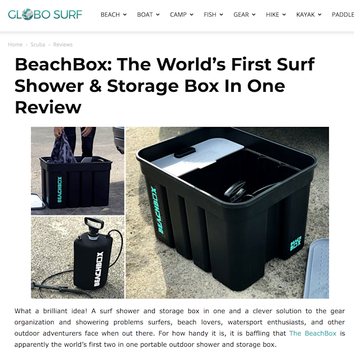 The World's First Portable Shower & Storage Box | Indiegogo