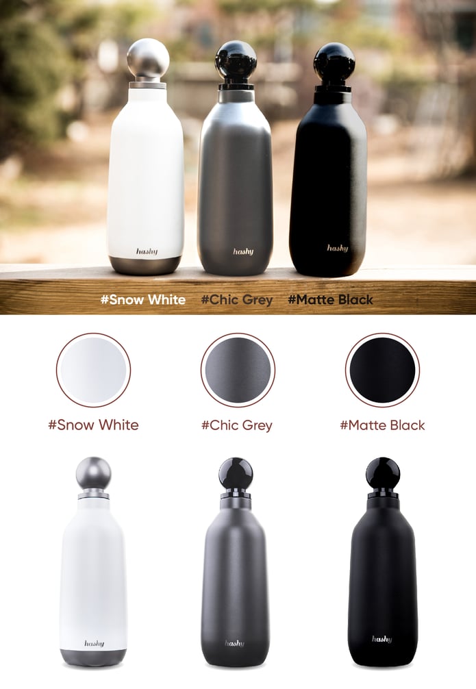 #Hashy Bottle: The Most Elegant Water Bottle Ever | Indiegogo