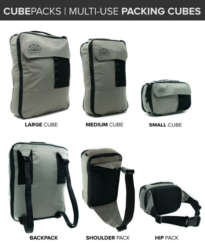 CUBEPACKS: Packing Cubes That Transform Into Packs | Indiegogo