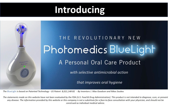 Photomedics BlueLight - A Revolution in Oral Care | Indiegogo