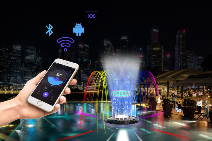 Musical Fountain on a single floating platform | Indiegogo