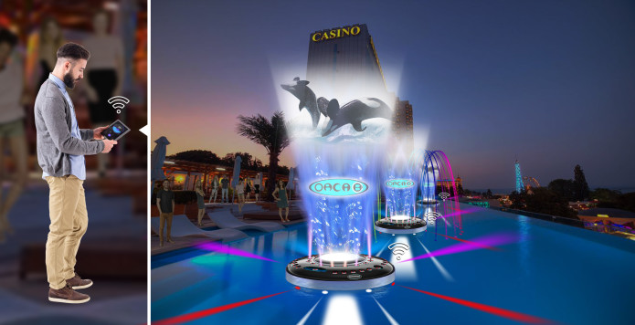 Musical Fountain on a single floating platform | Indiegogo