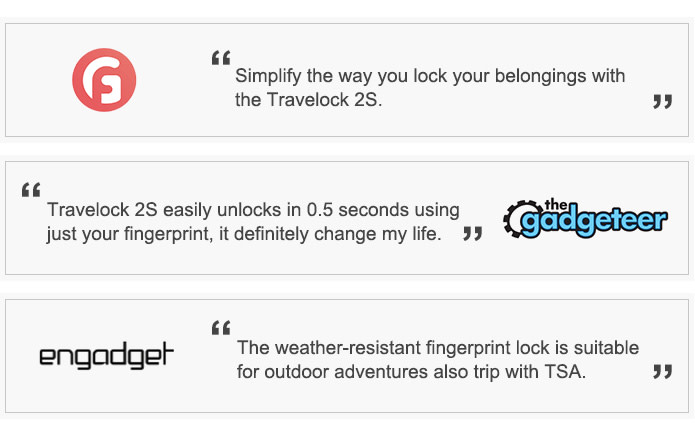TRAVELOCK2:The Smart TSA Fingerprint Lock | Indiegogo