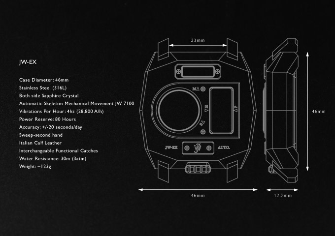 JW-EX Mechanical Unique Designer Watch | Indiegogo